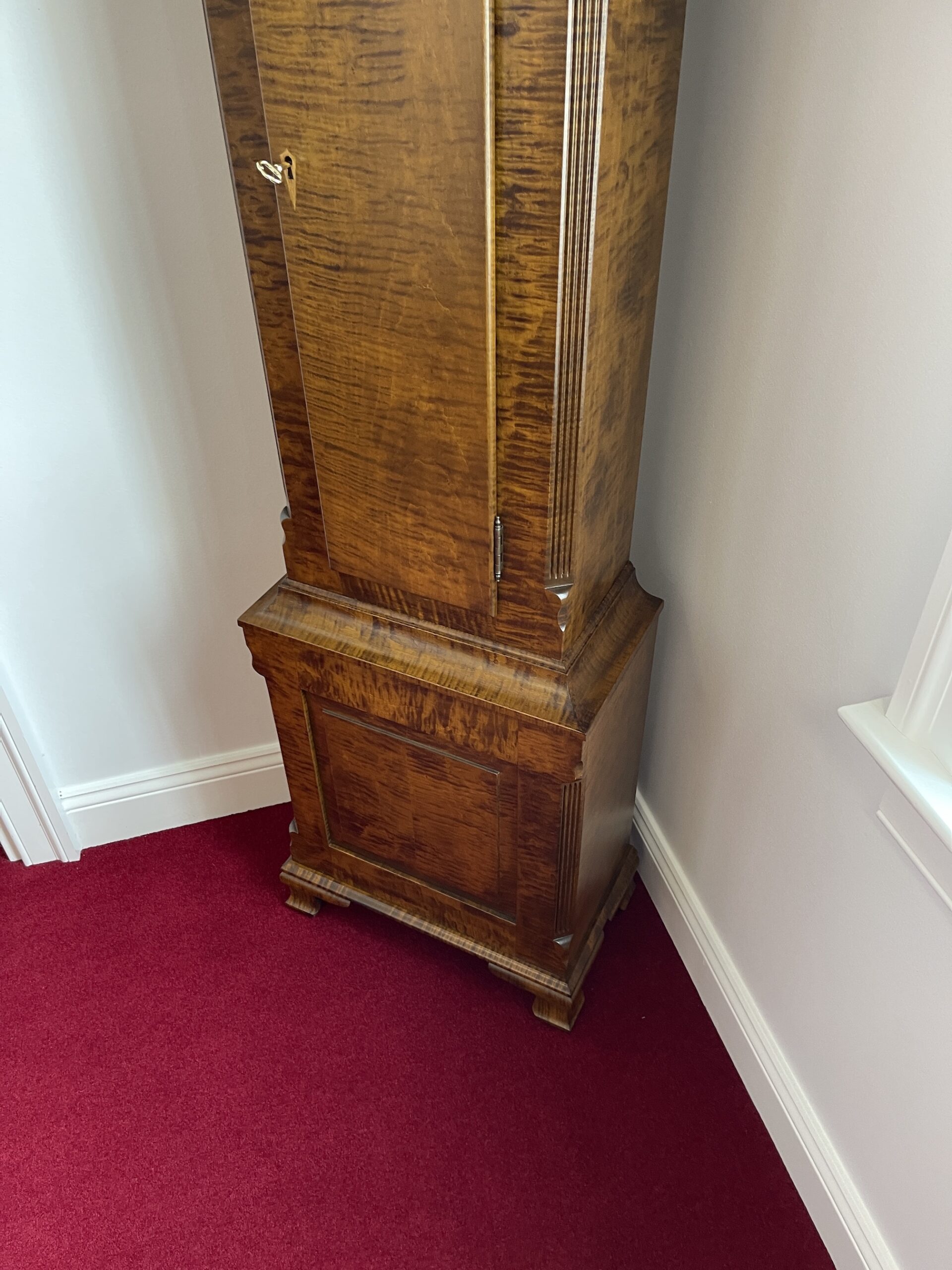 Tiger Maple Wood Arlington Grandfather Clock