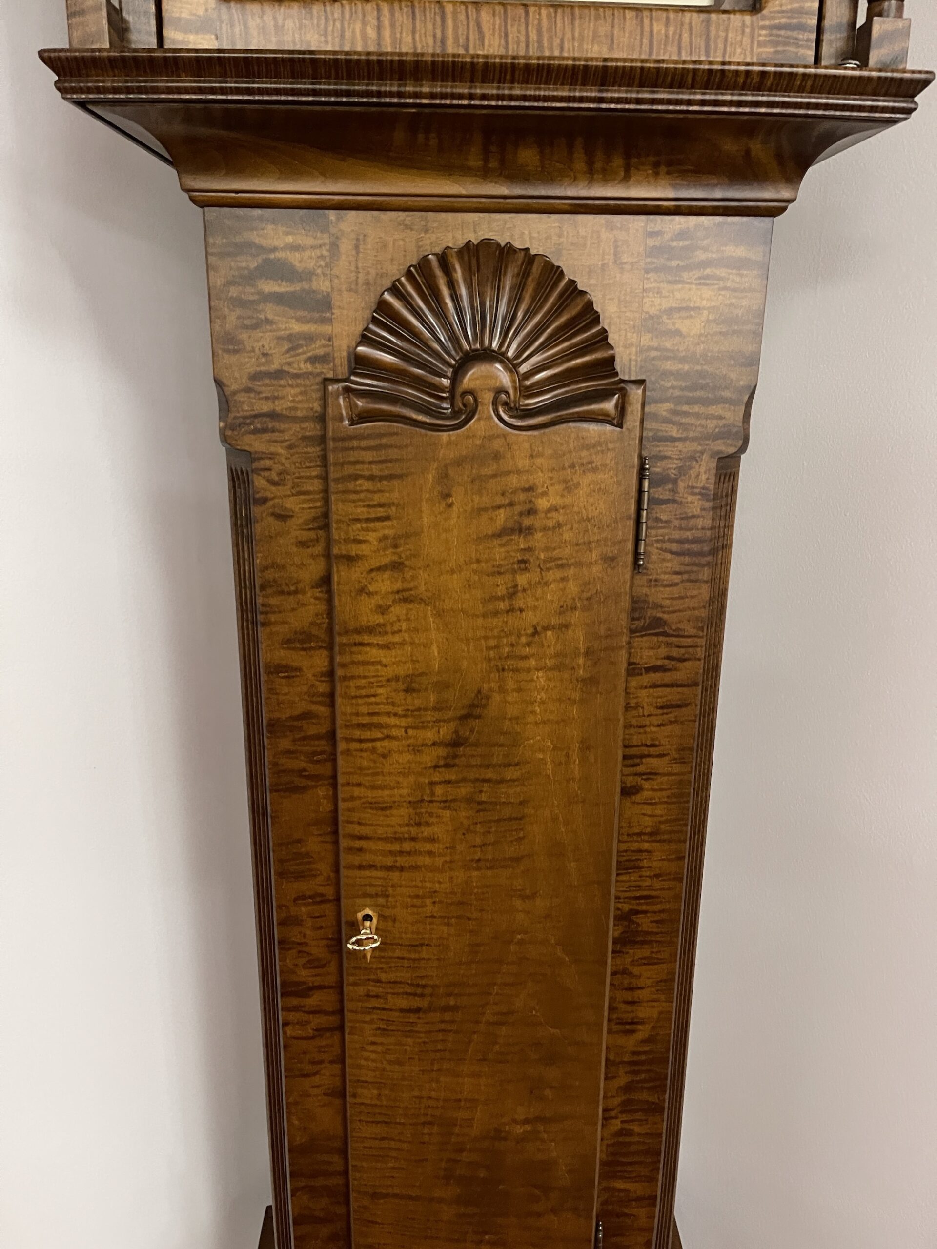 Tiger Maple Wood Arlington Grandfather Clock