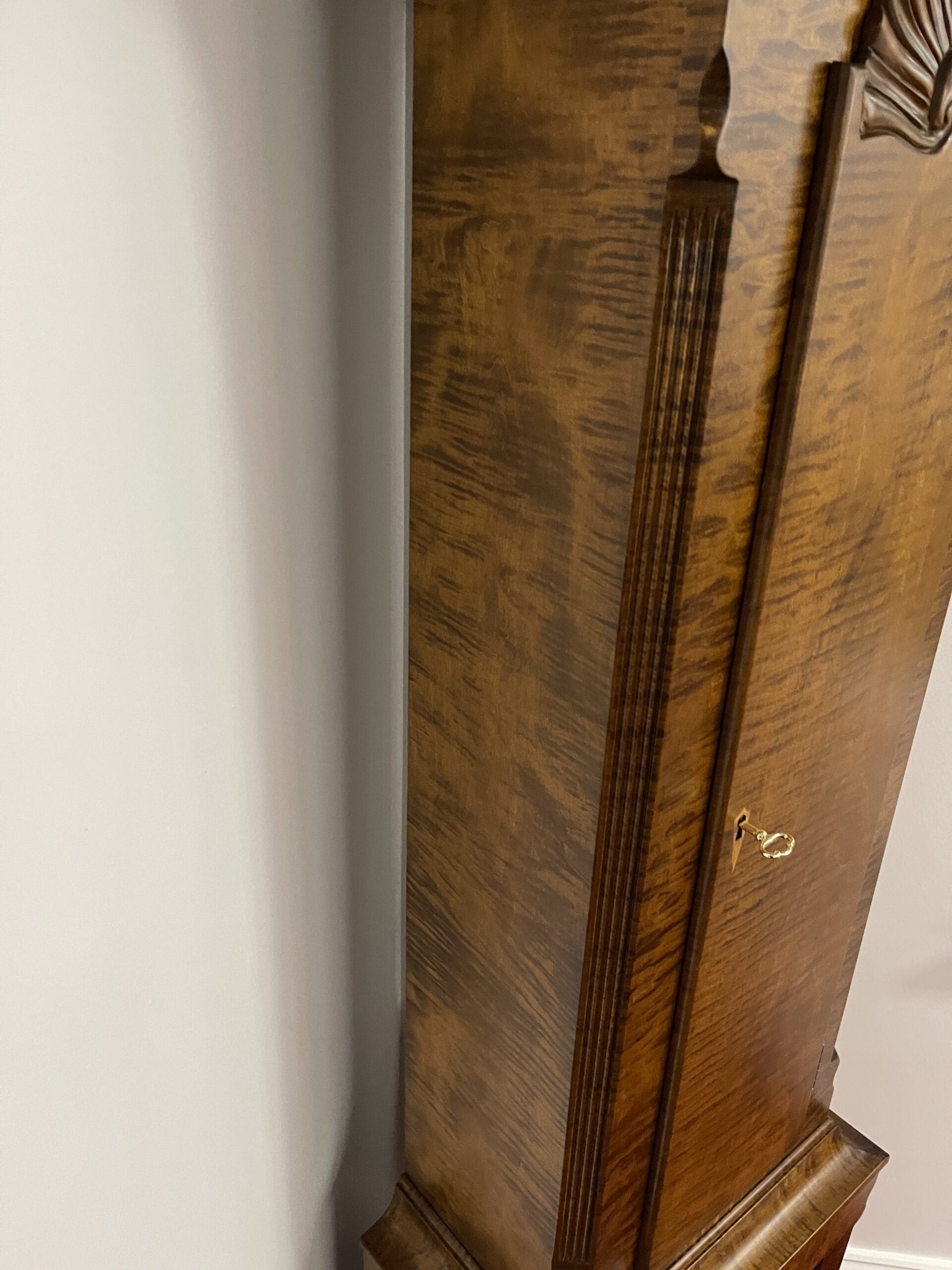 Tiger Maple Wood Arlington Grandfather Clock