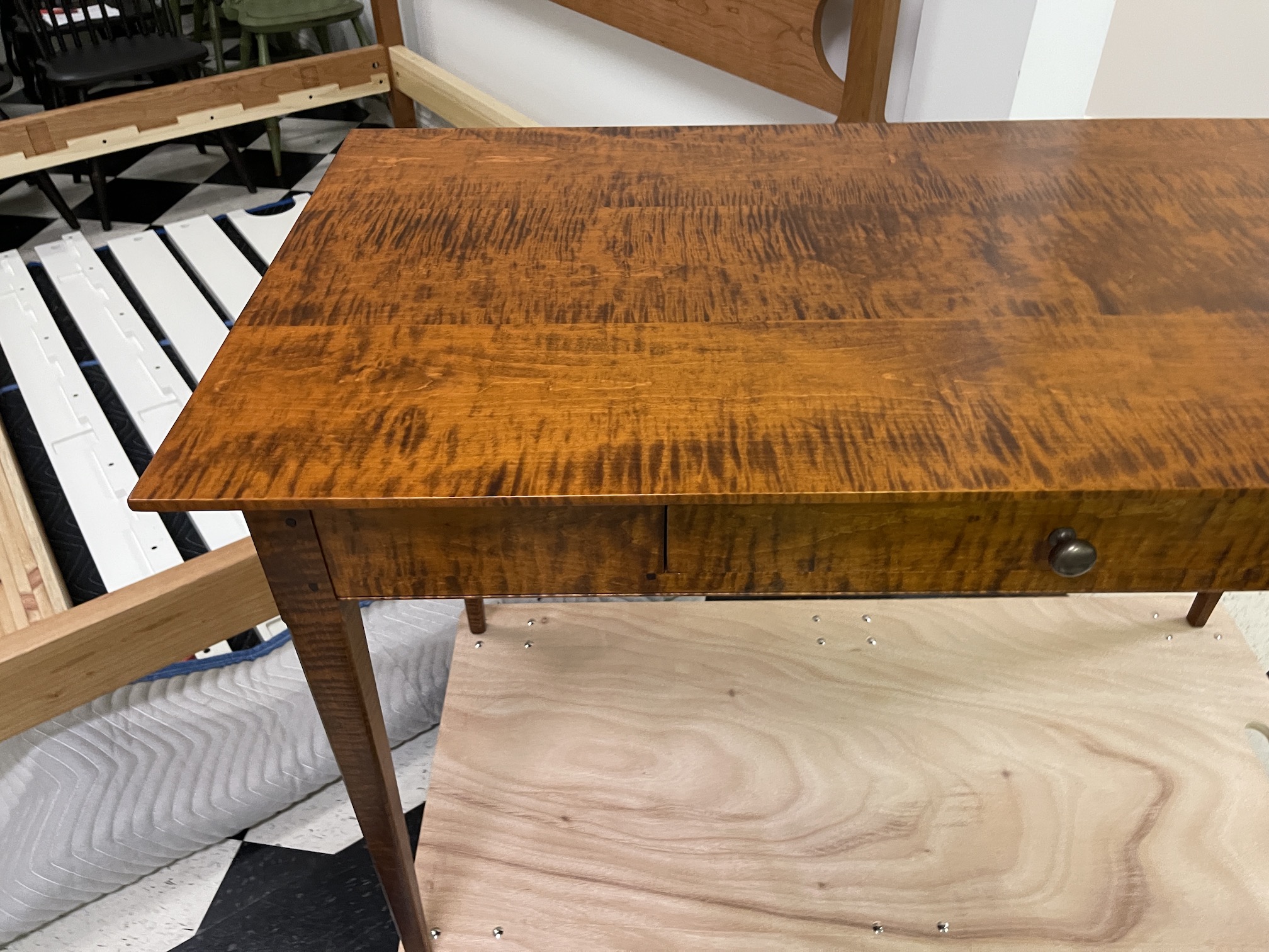 Tiger Maple Wood Desk