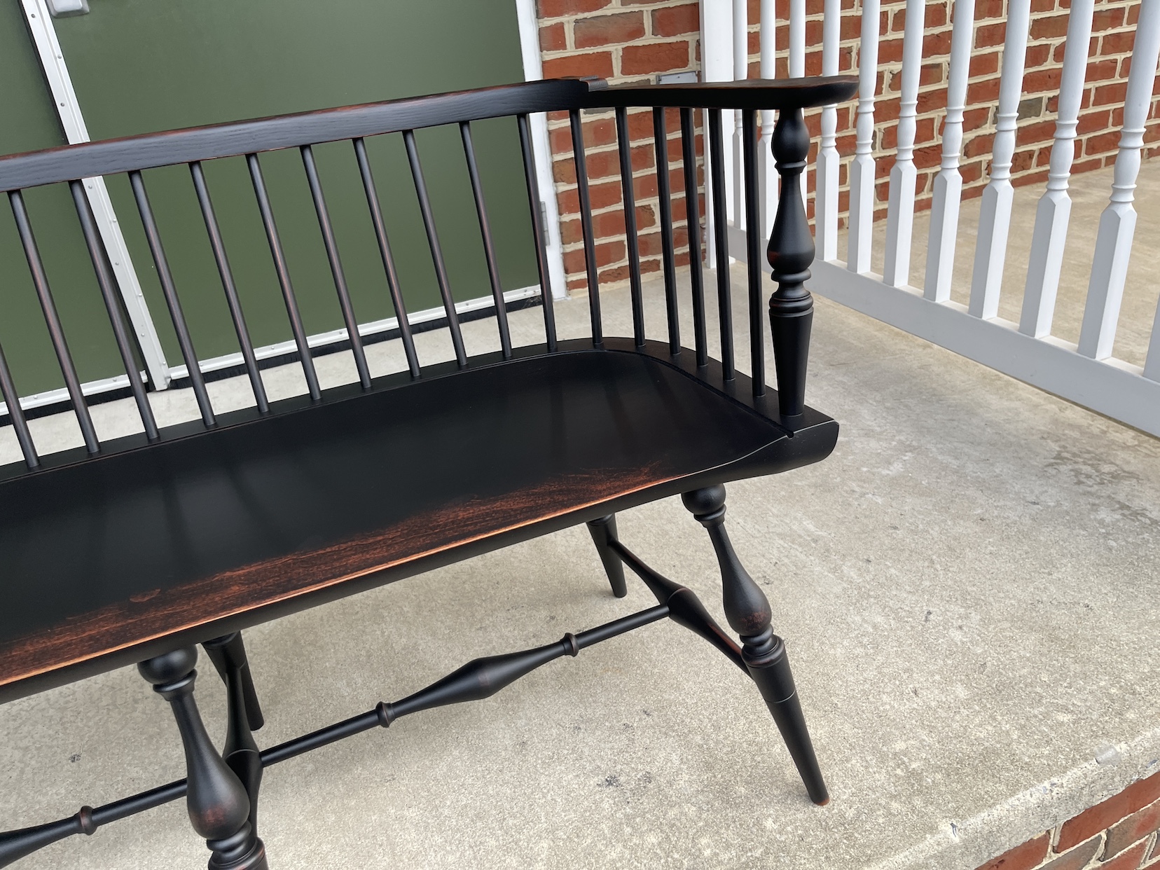 American Made Historical Low Back Windsor Settee