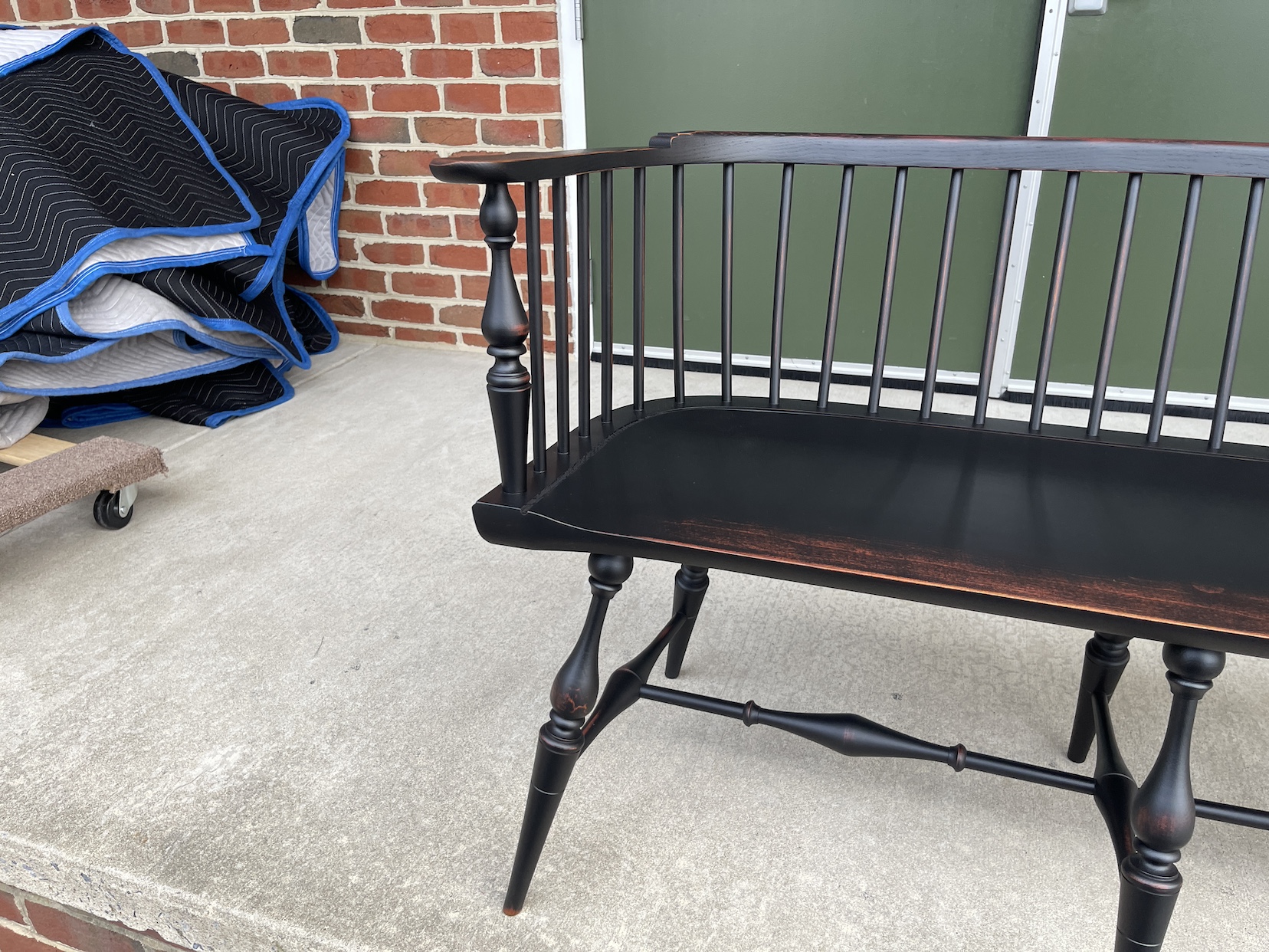 American Made Historical Low Back Windsor Settee