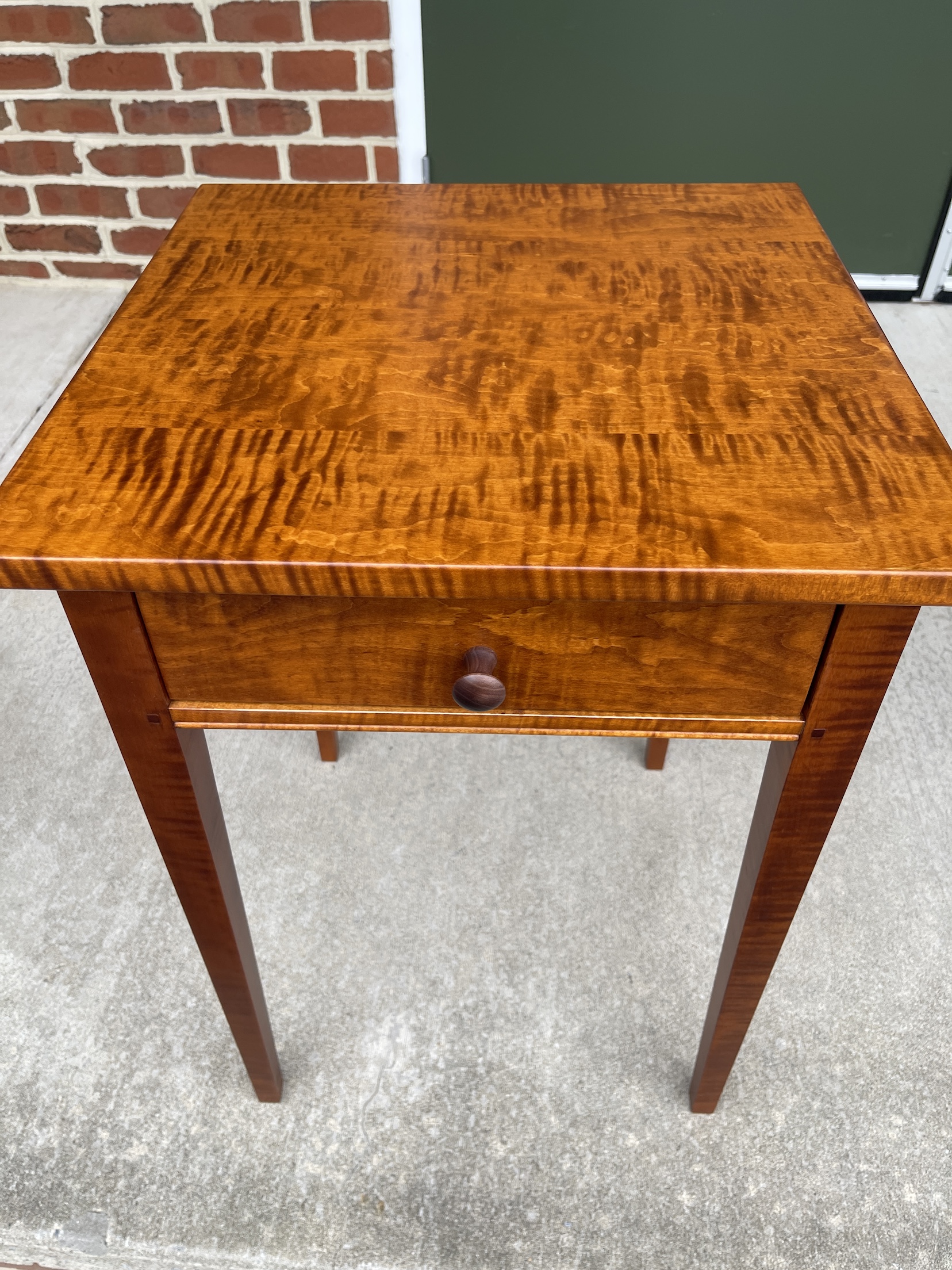 Pair of Tiger Maple Shaker Stands - SOLD