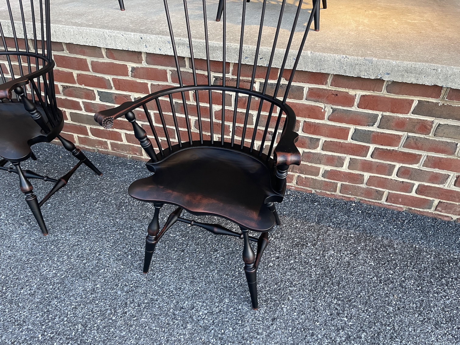 Set of 4 Fan Back Windsor Armchairs