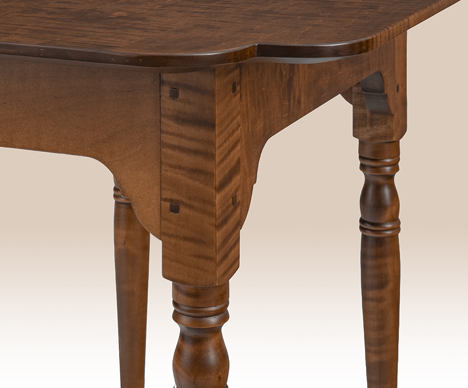Tiger Maple Wood Farmhouse Sheraton Stand
